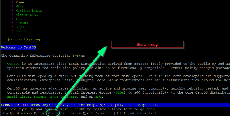 Lynx ein texbasierter Browser - History & Digital Humanity